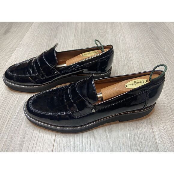 Franco Sarto | Shoes | Franco Sarto Shoe 85 Black Paten Leather ...
